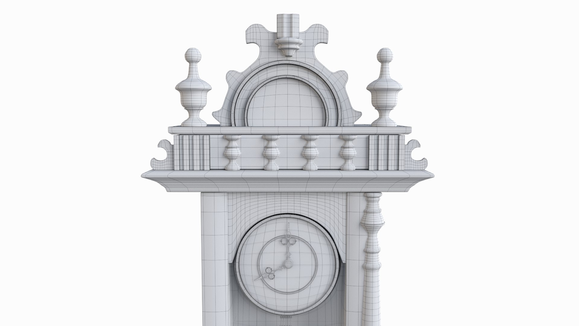 Antique clock old 3D model - TurboSquid 1634478