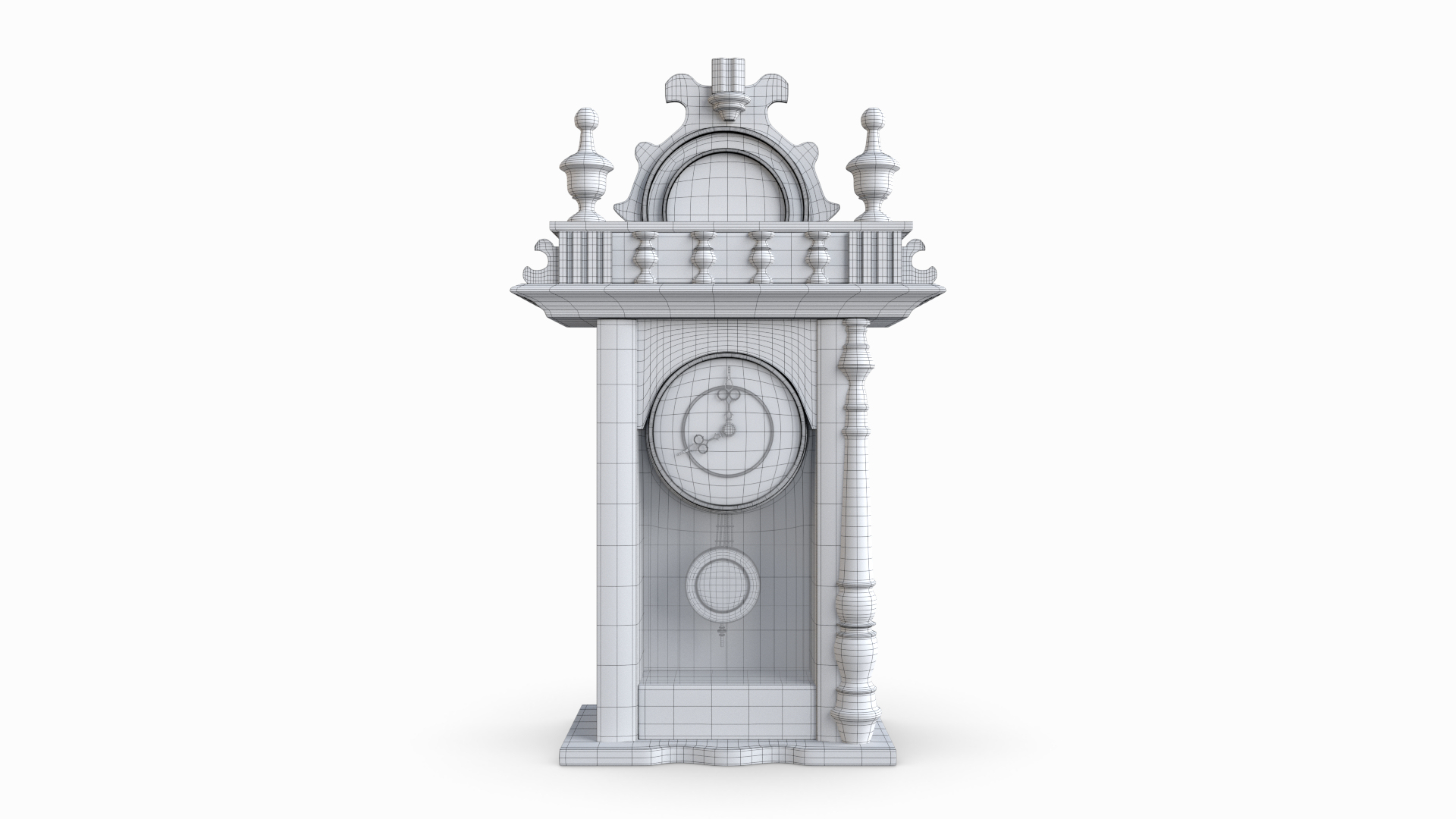 Antique clock old 3D model - TurboSquid 1634478