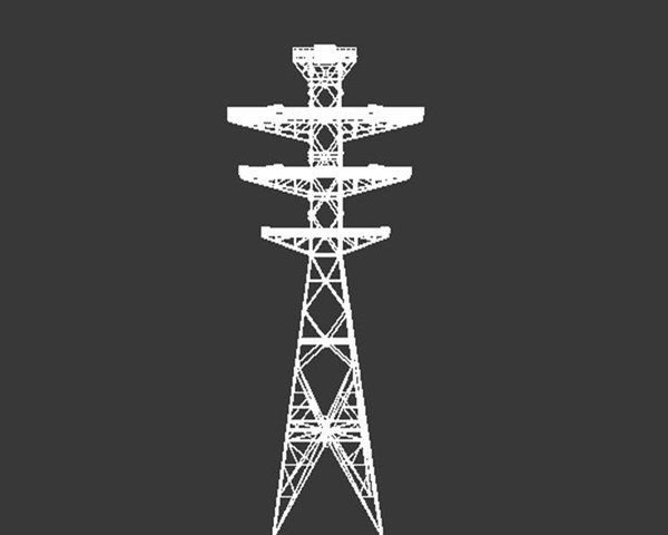 3D model Electric power tower - TurboSquid 2019473