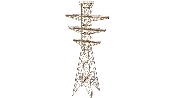 3D model Electric power tower - TurboSquid 2019473