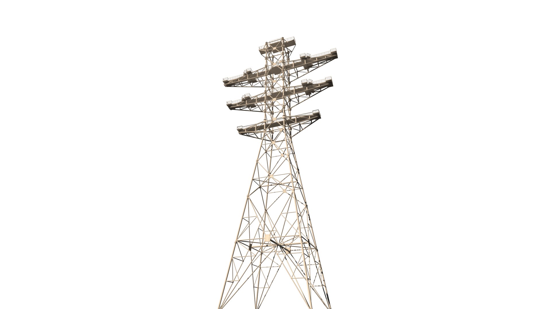 3D model Electric power tower - TurboSquid 2019473
