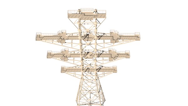 3D model Electric power tower - TurboSquid 2019473