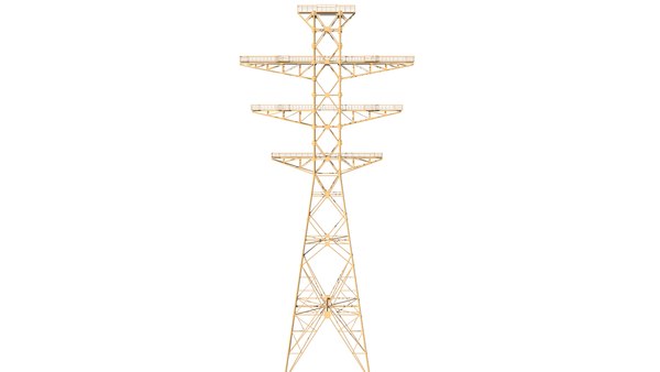 3D model Electric power tower - TurboSquid 2019473