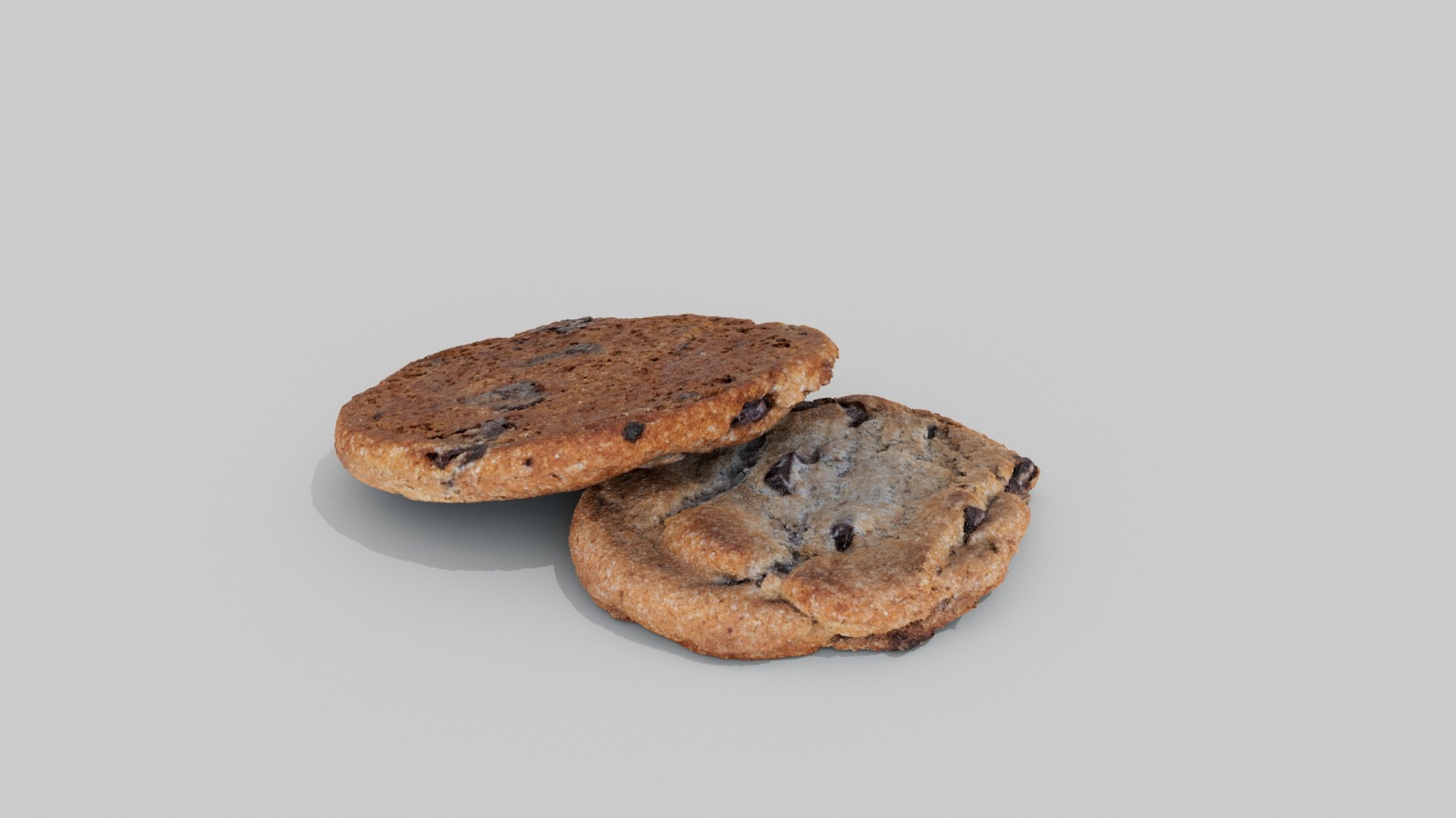 3D Chocolate Chip Cookie Model - TurboSquid 2228570