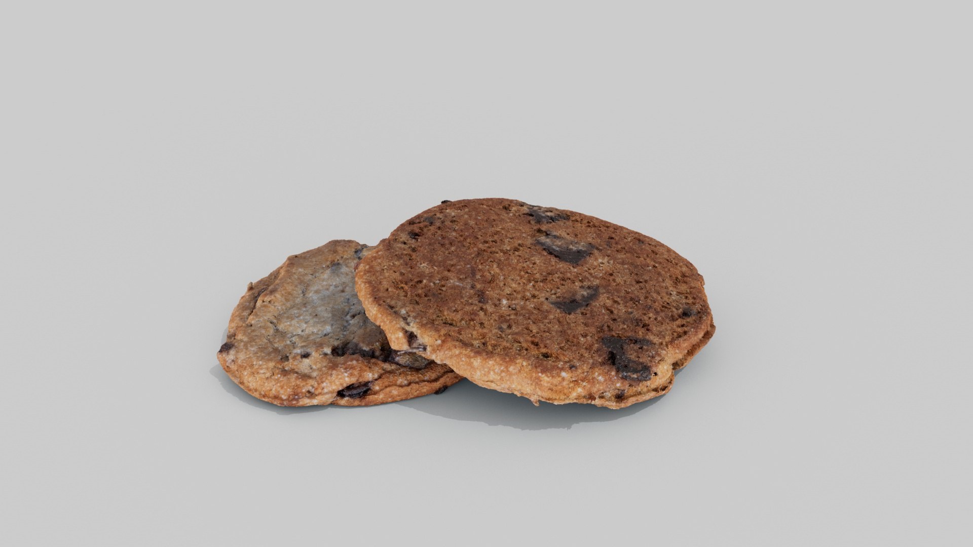 3D Chocolate Chip Cookie Model - TurboSquid 2228570