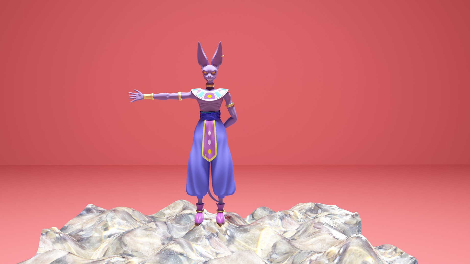 3D Beerus Sama Model - TurboSquid 1665884