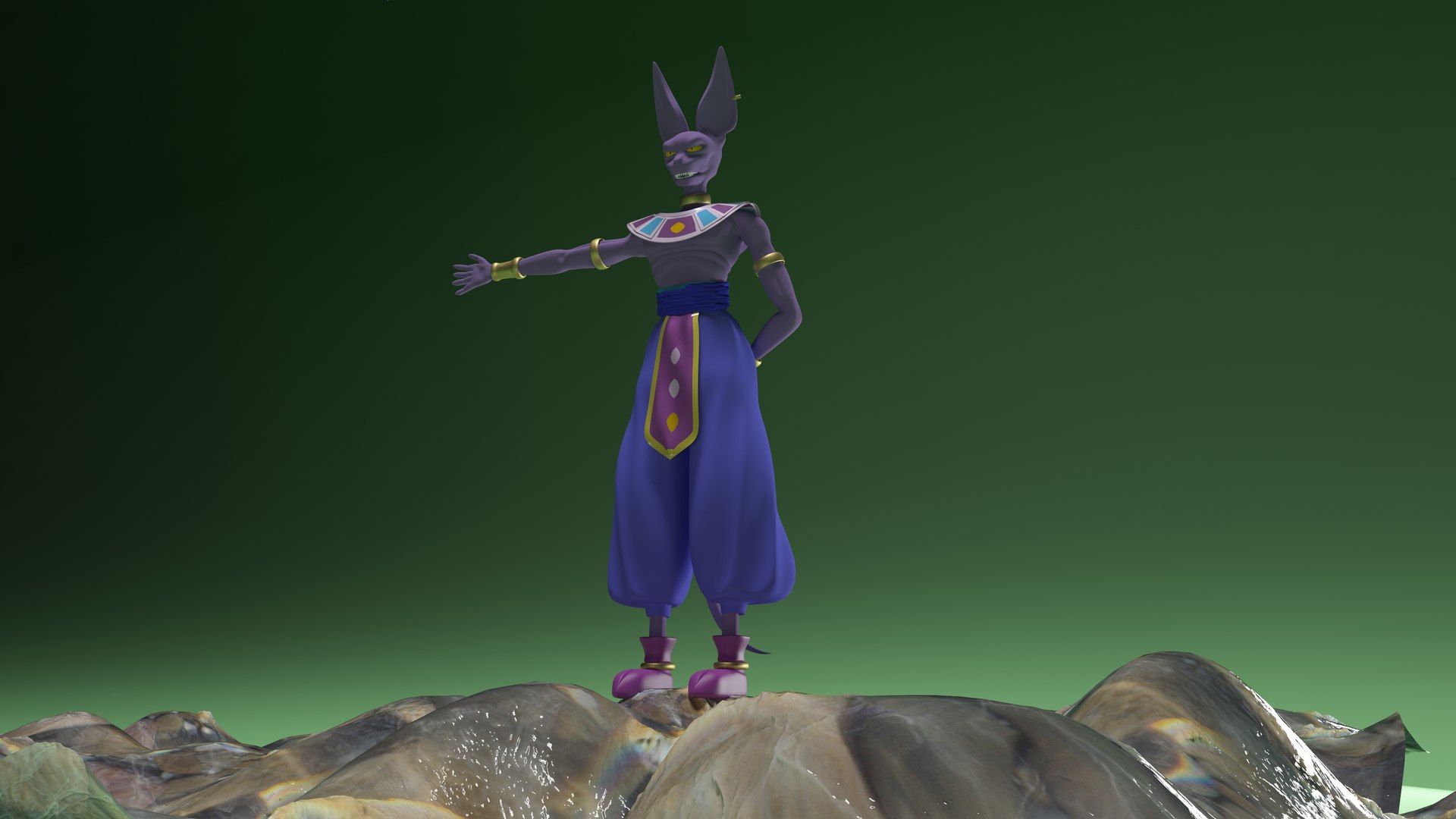 3D Beerus Sama Model - TurboSquid 1665884