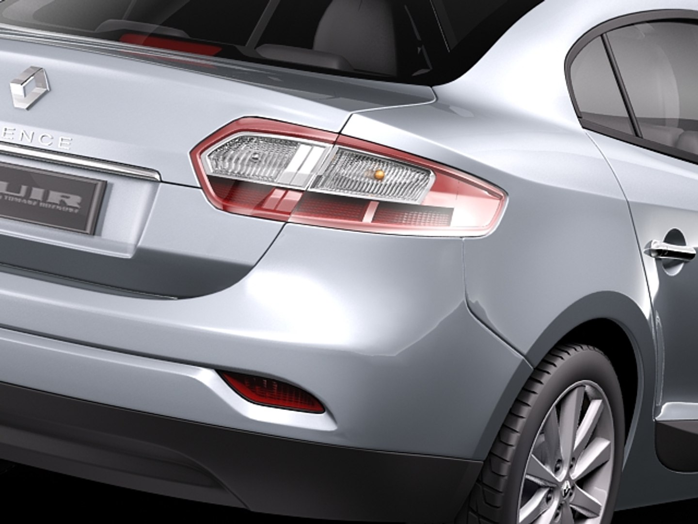 Renault Fluence 2011 Sedan 3d Model