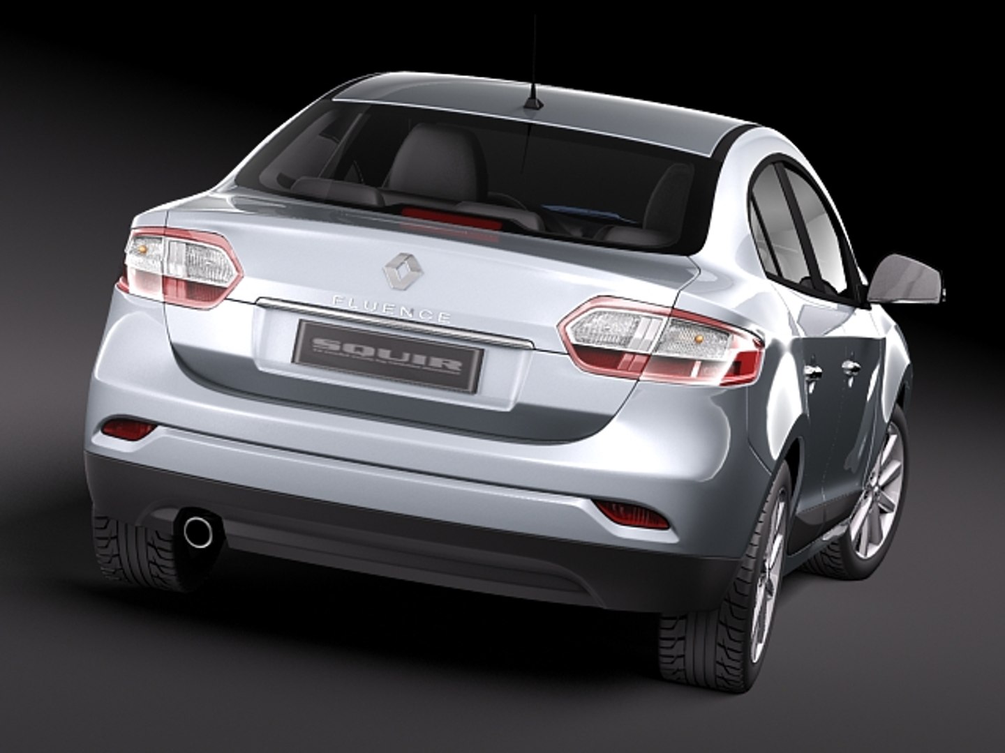 Renault Fluence 2011 Sedan 3d Model