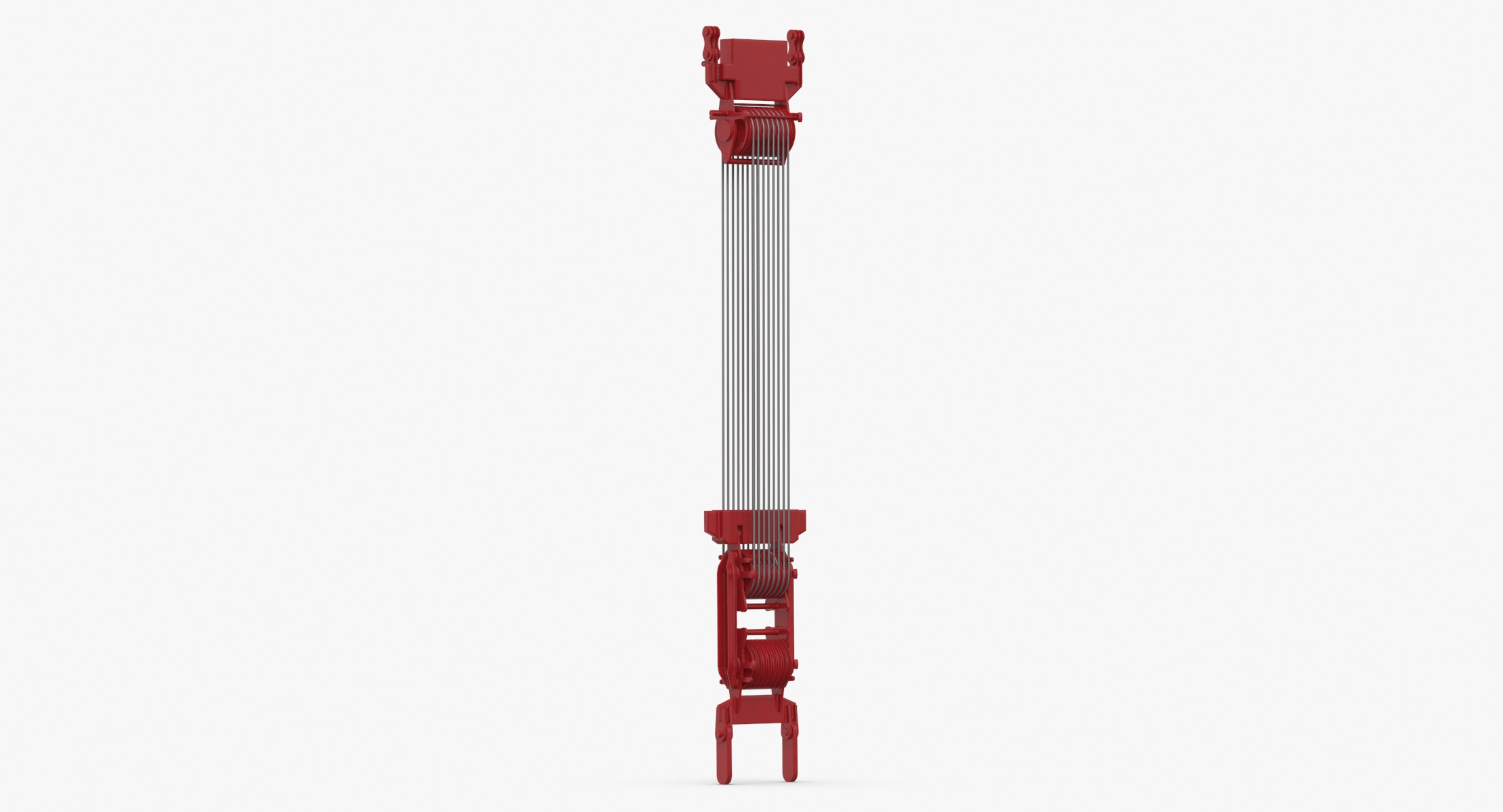 Crane spool connector red 3D model - TurboSquid 1684666