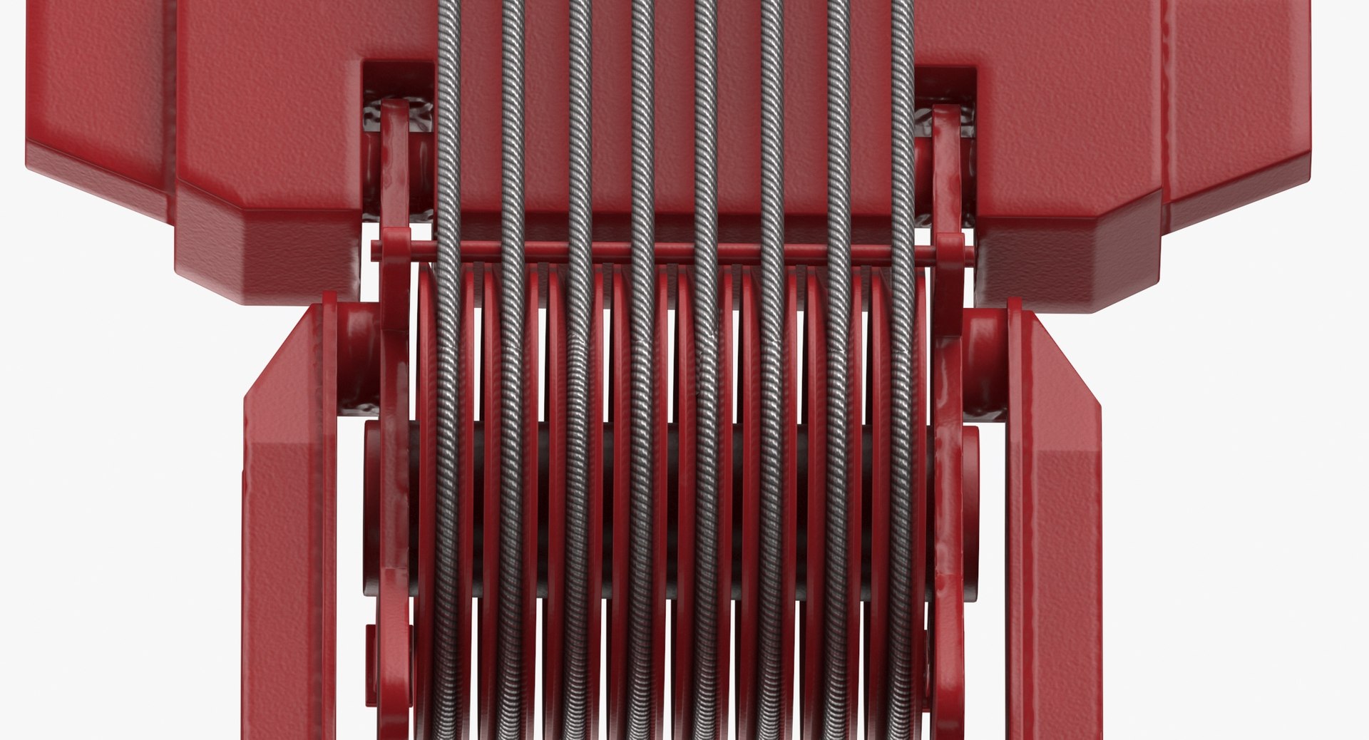 Crane Spool Connector Red 3D Model - TurboSquid 1684666