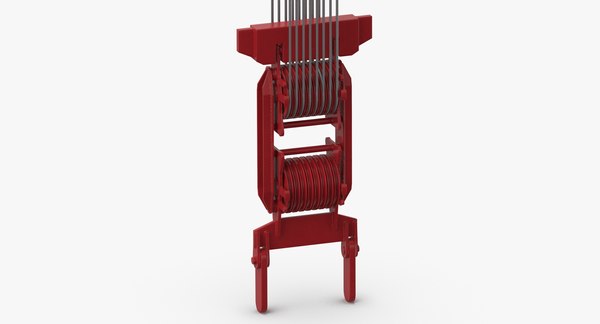 Crane spool connector red 3D model - TurboSquid 1684666