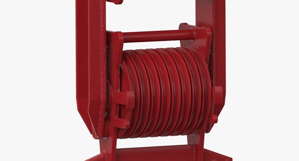 Crane spool connector red 3D model - TurboSquid 1684666