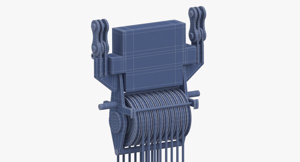 Crane spool connector red 3D model - TurboSquid 1684666