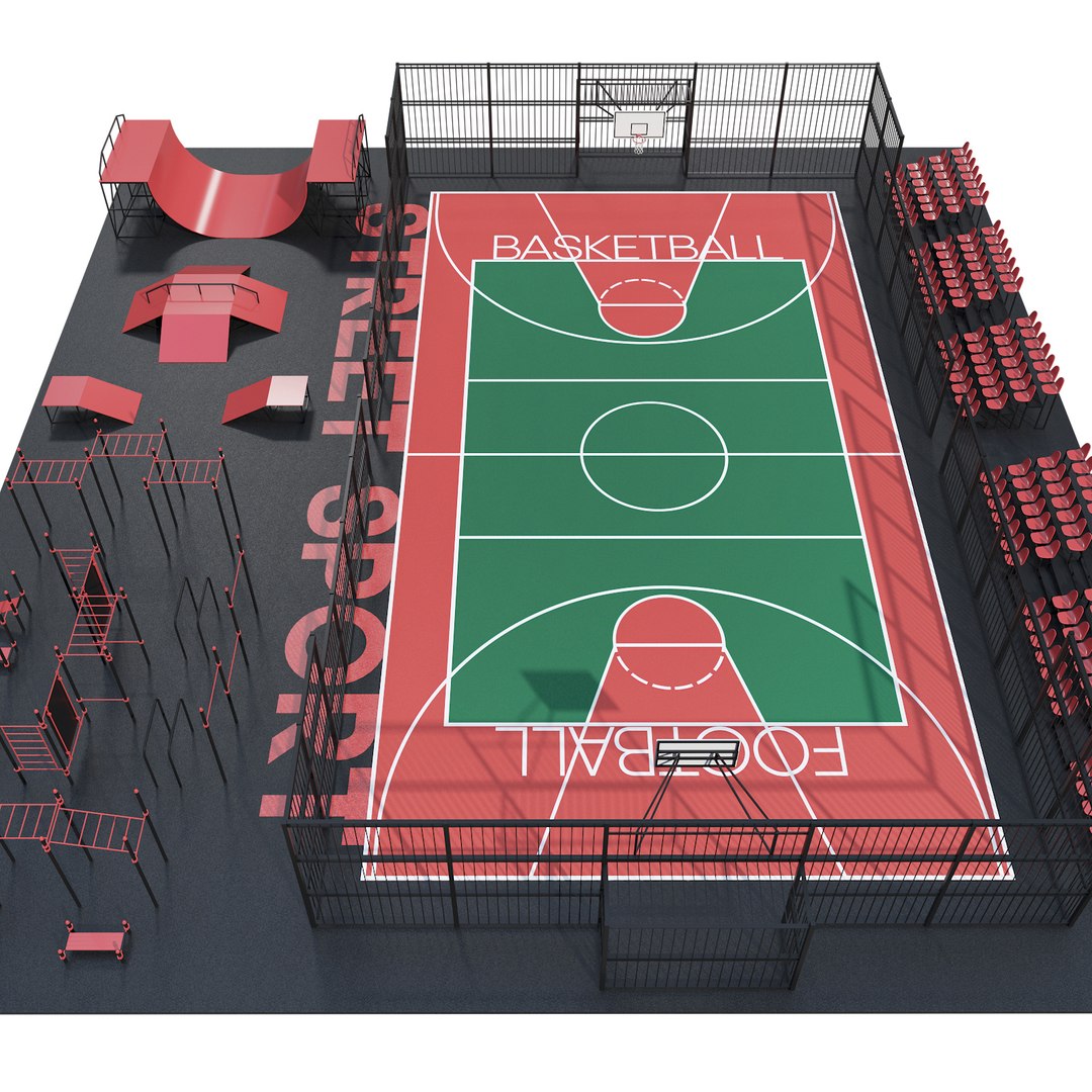 3D Sports Ground Model - TurboSquid 1814818