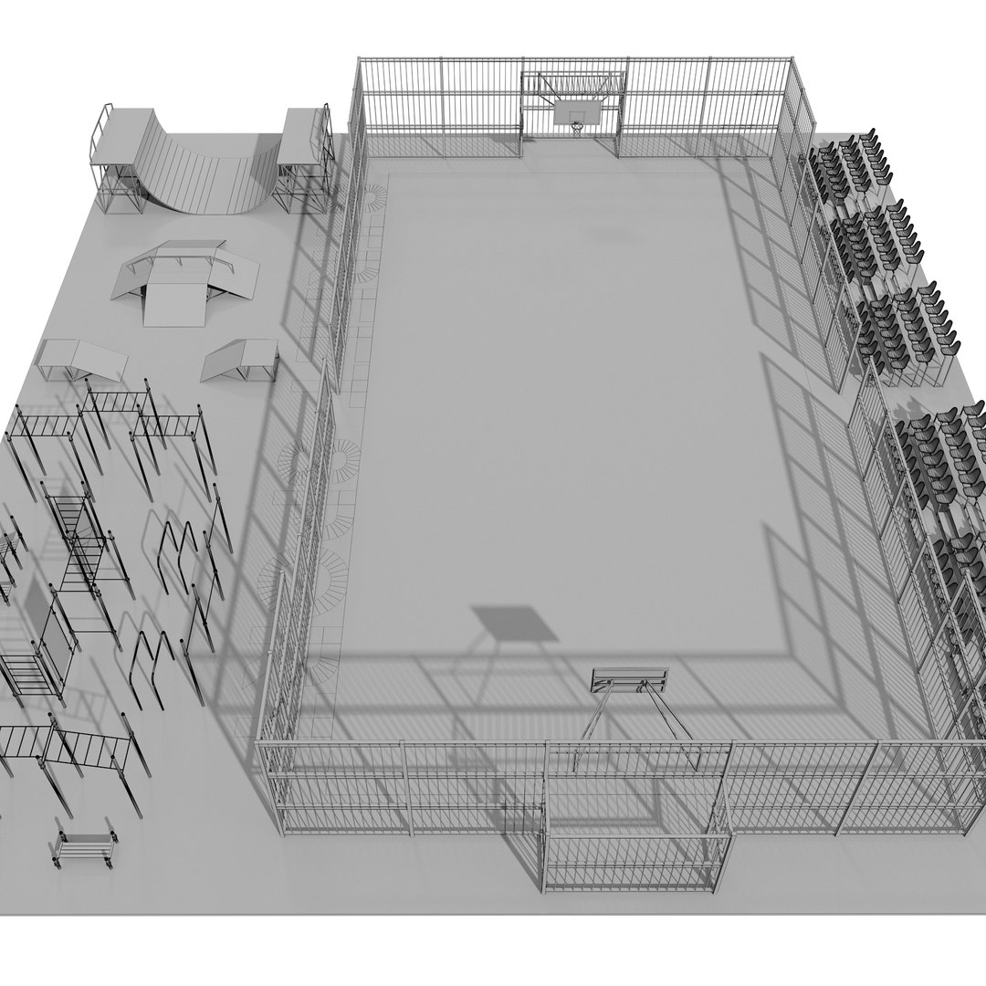 3D Sports Ground Model - TurboSquid 1814818