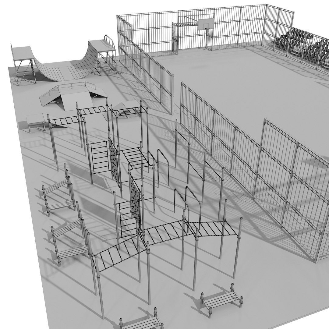 3D Sports Ground Model - TurboSquid 1814818