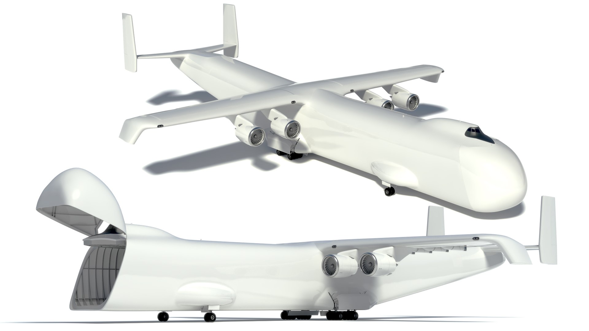 3D Giant Cargo Plane Rigged For Cinema 4D Model - TurboSquid 2259148