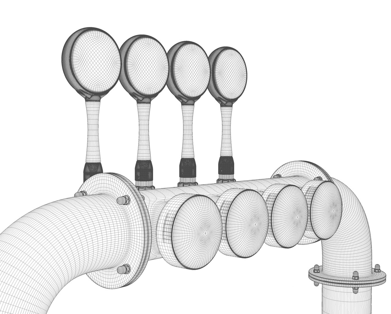 3D Copper Multi Beer Draught Tap Model - TurboSquid 2154754