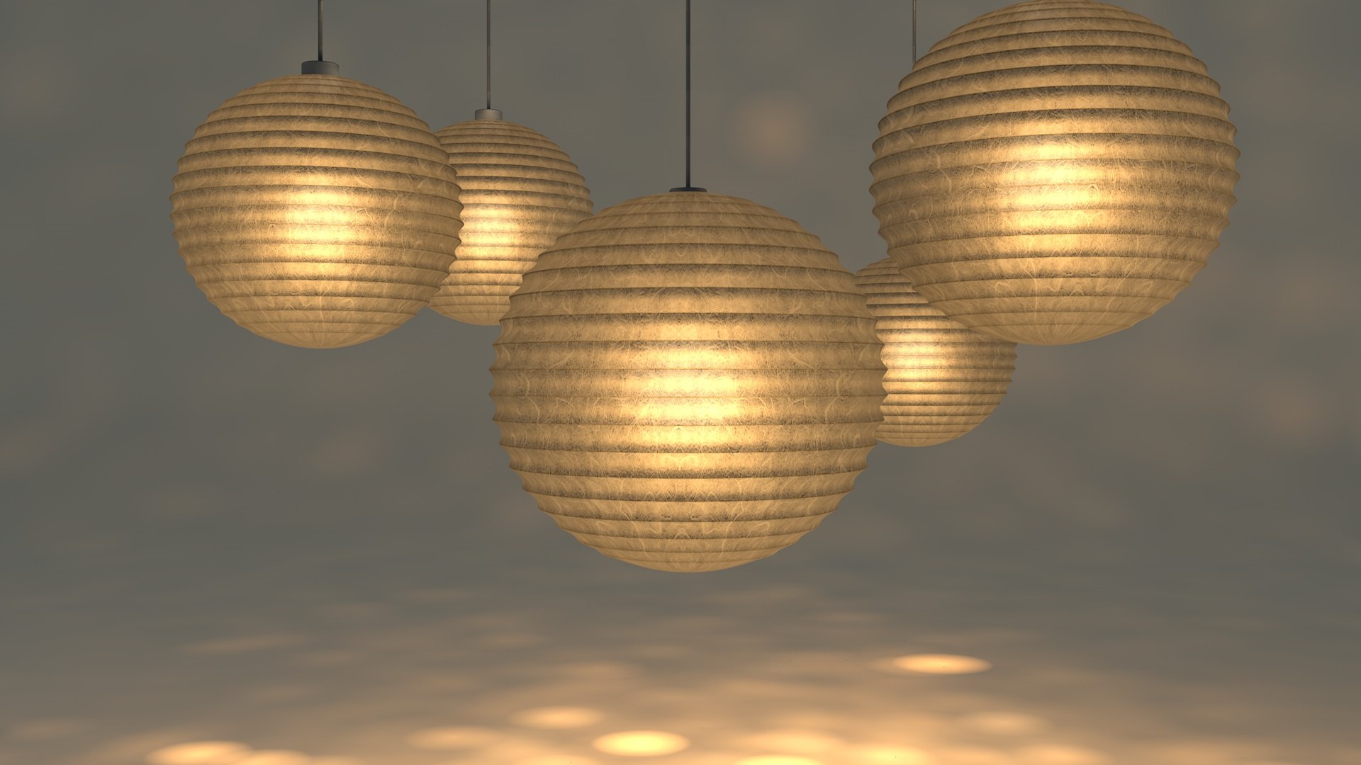 Lantern 1 Light Paper 3D Model - TurboSquid 1625783