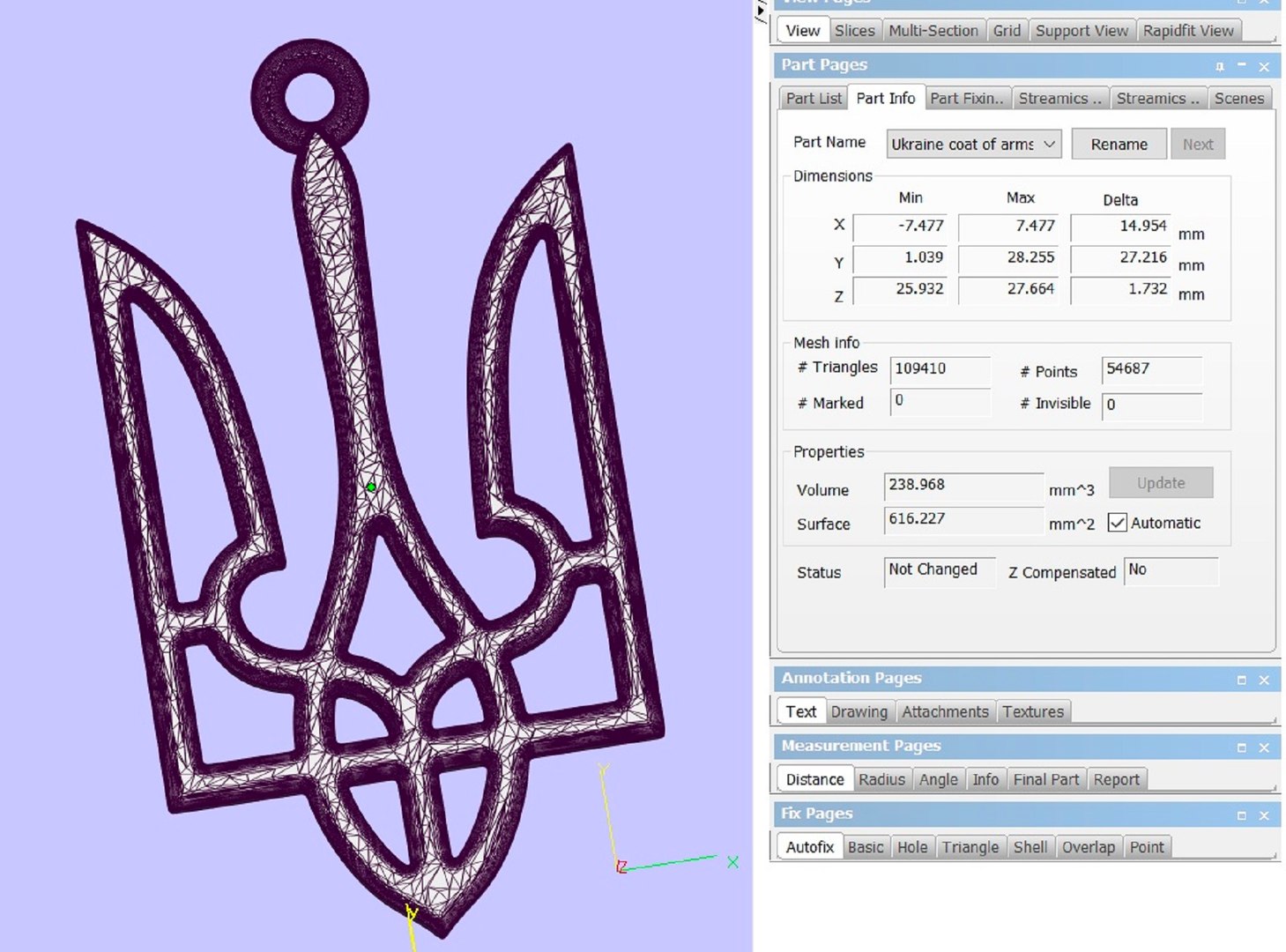 STL Ukraine Coat Of Arms 3 3D Model - TurboSquid 1873872