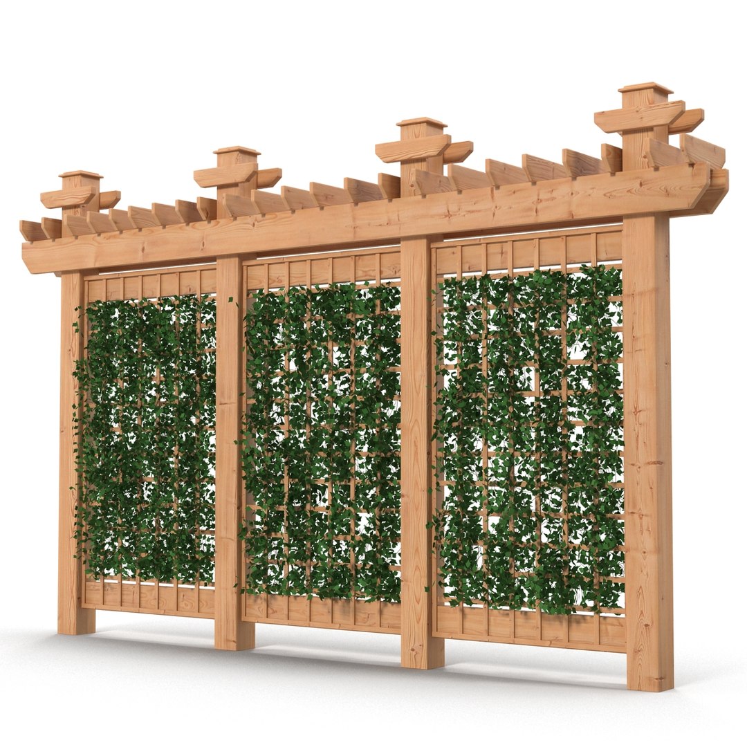 garden trellis modeled 3d model
