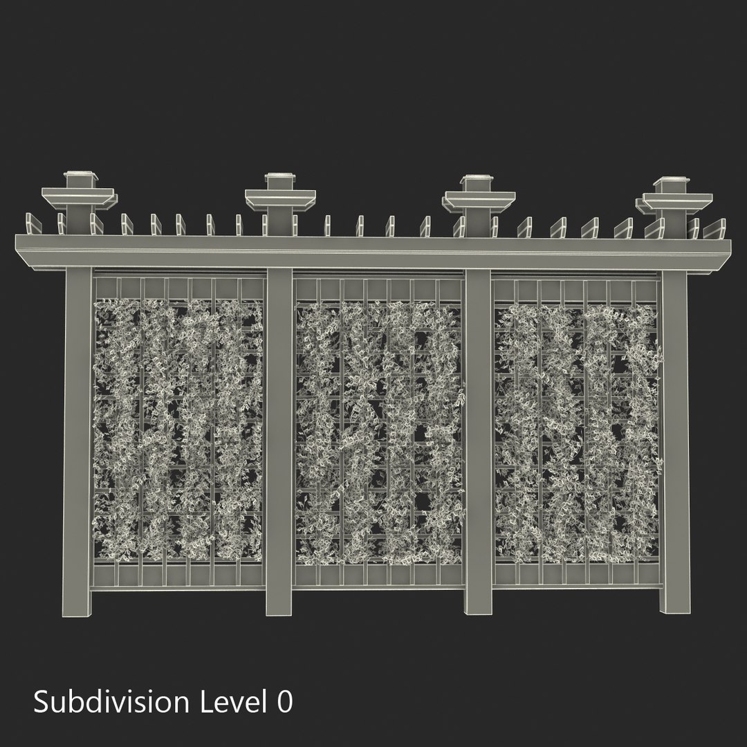 Garden Trellis Modeled 3d Model