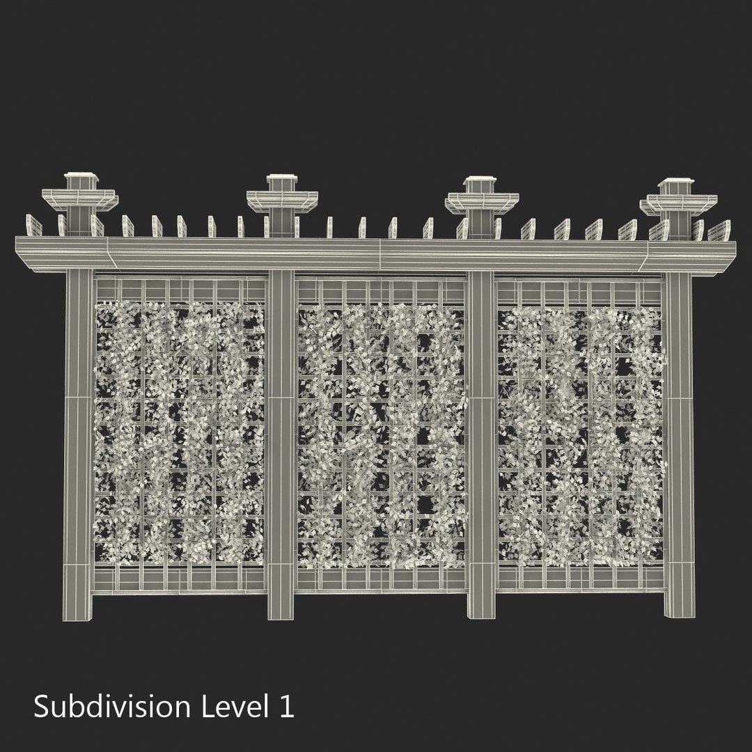 Garden Trellis Modeled 3d Model