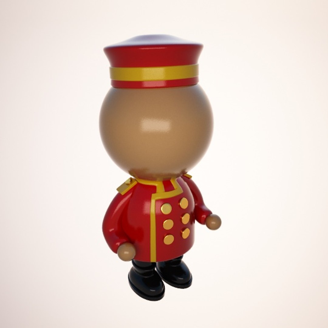 Max Bellboy Character Cartoon