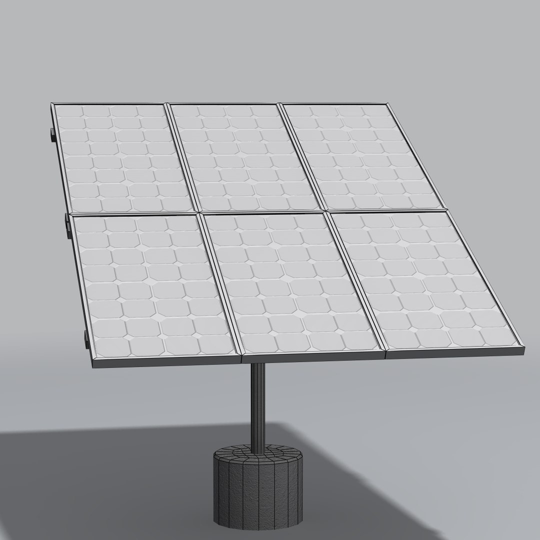 Realistic Solar Panel 3d Model