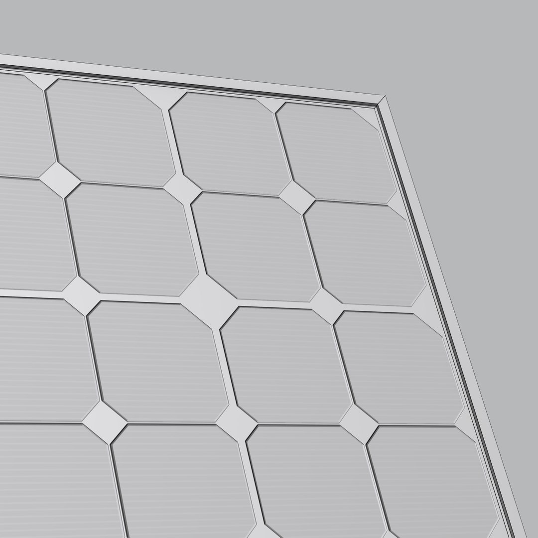 Realistic Solar Panel 3d Model