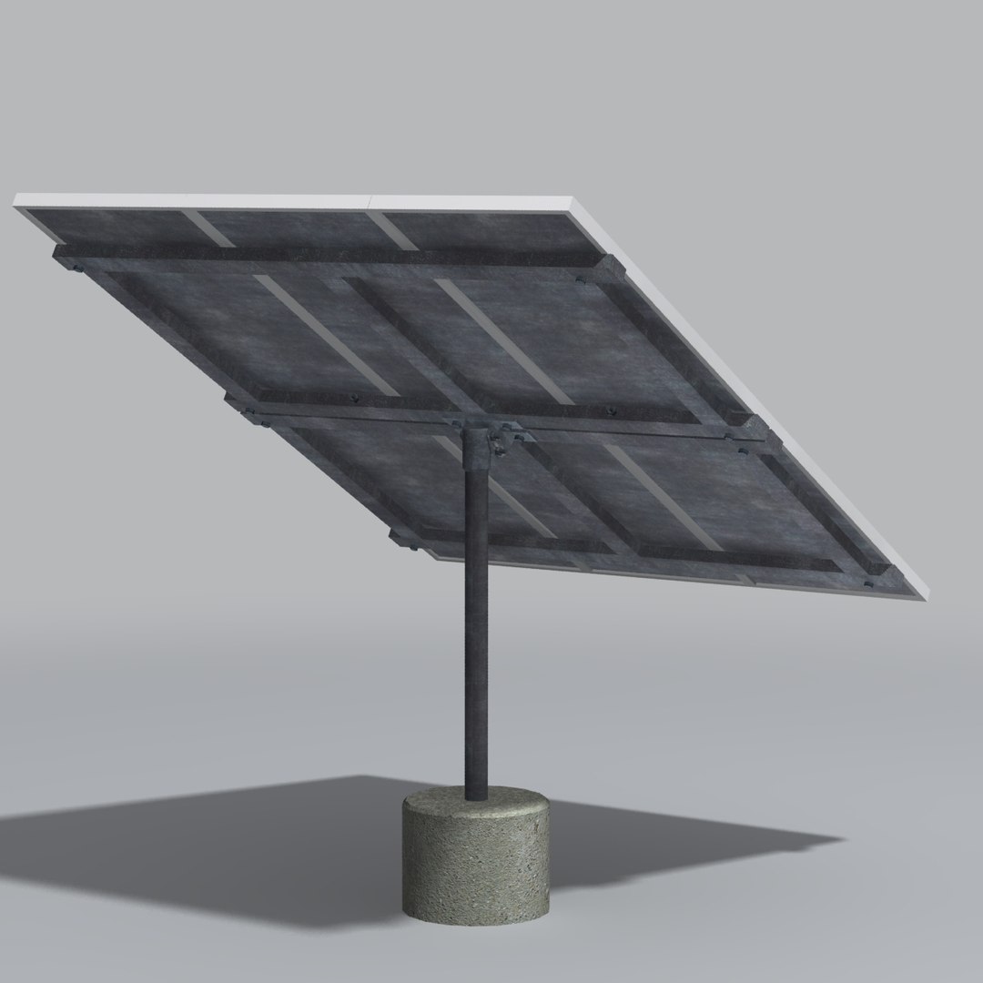 Realistic Solar Panel 3d Model