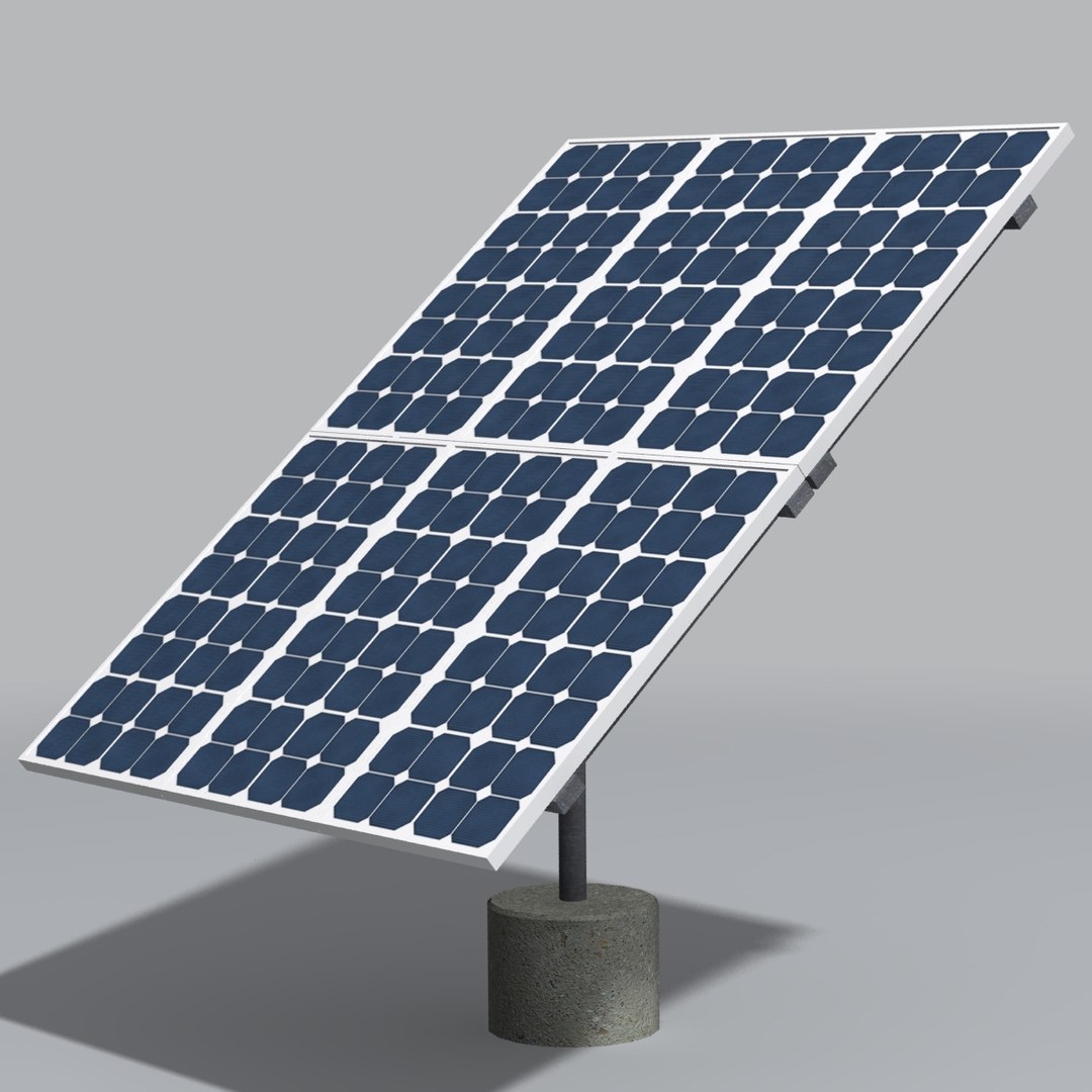 Realistic Solar Panel 3d Model