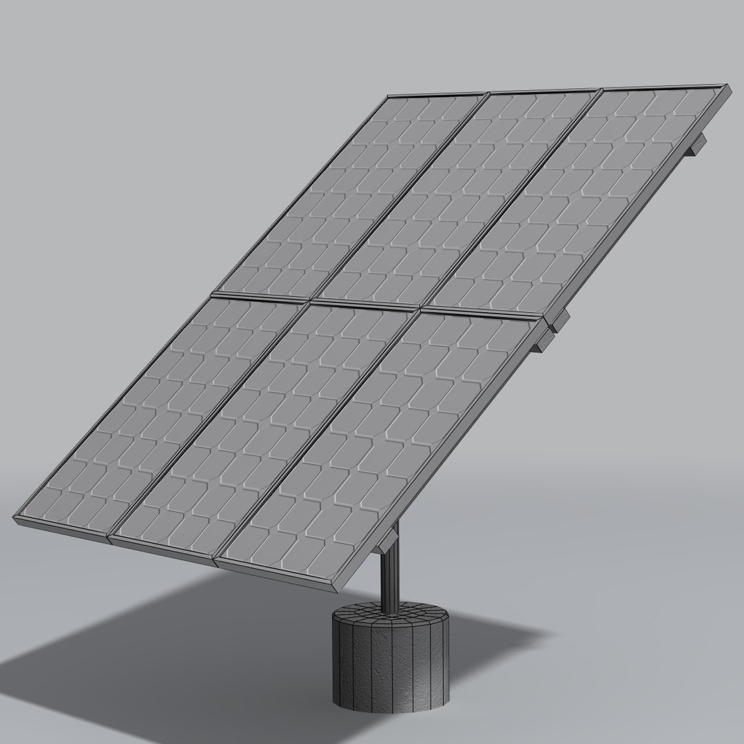 Realistic Solar Panel 3d Model