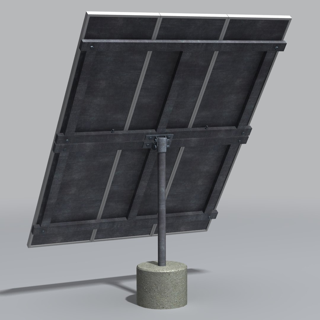 Realistic Solar Panel 3d Model
