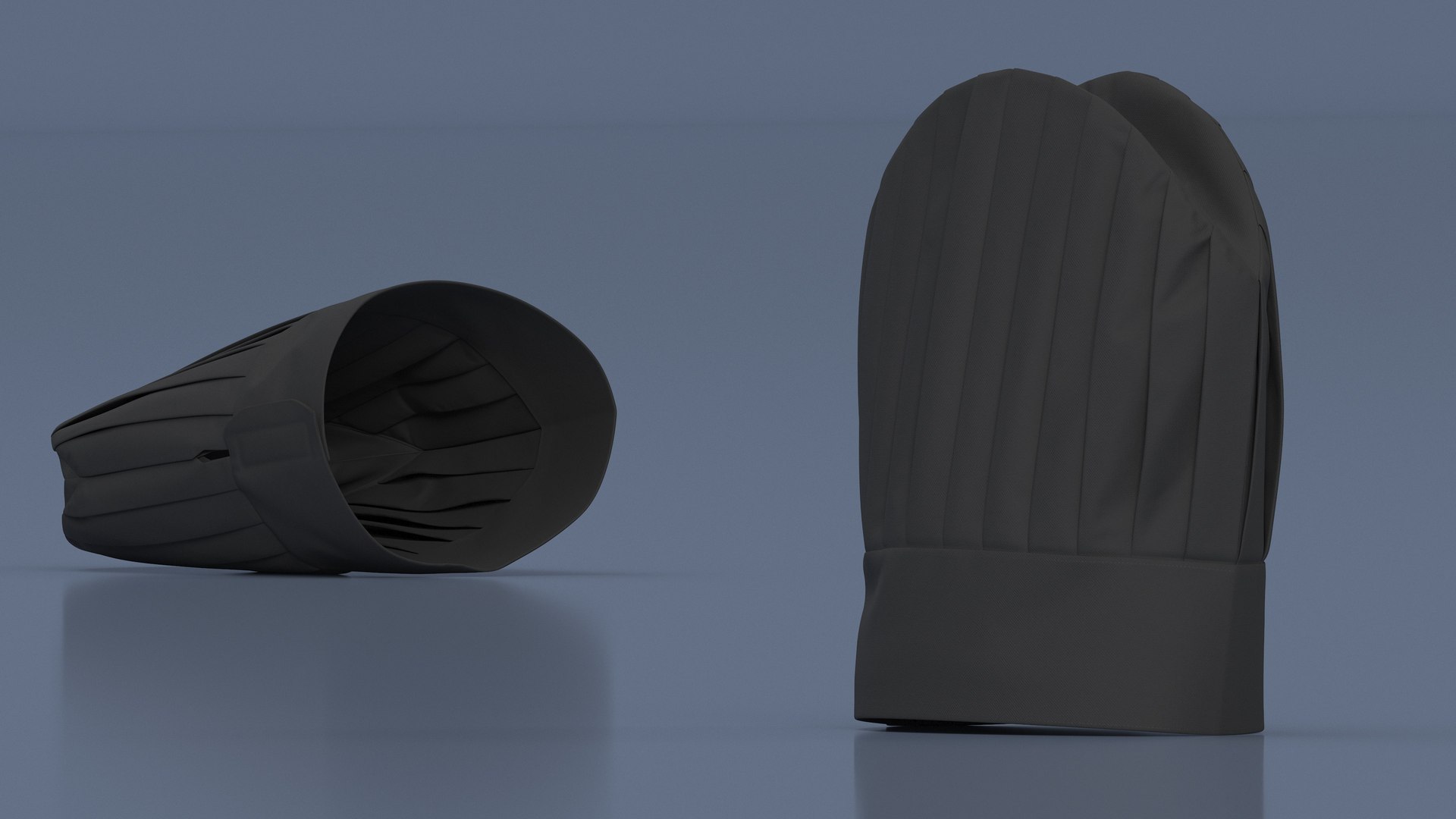 Black Tall Chef Hat 3D Model - TurboSquid 2256077