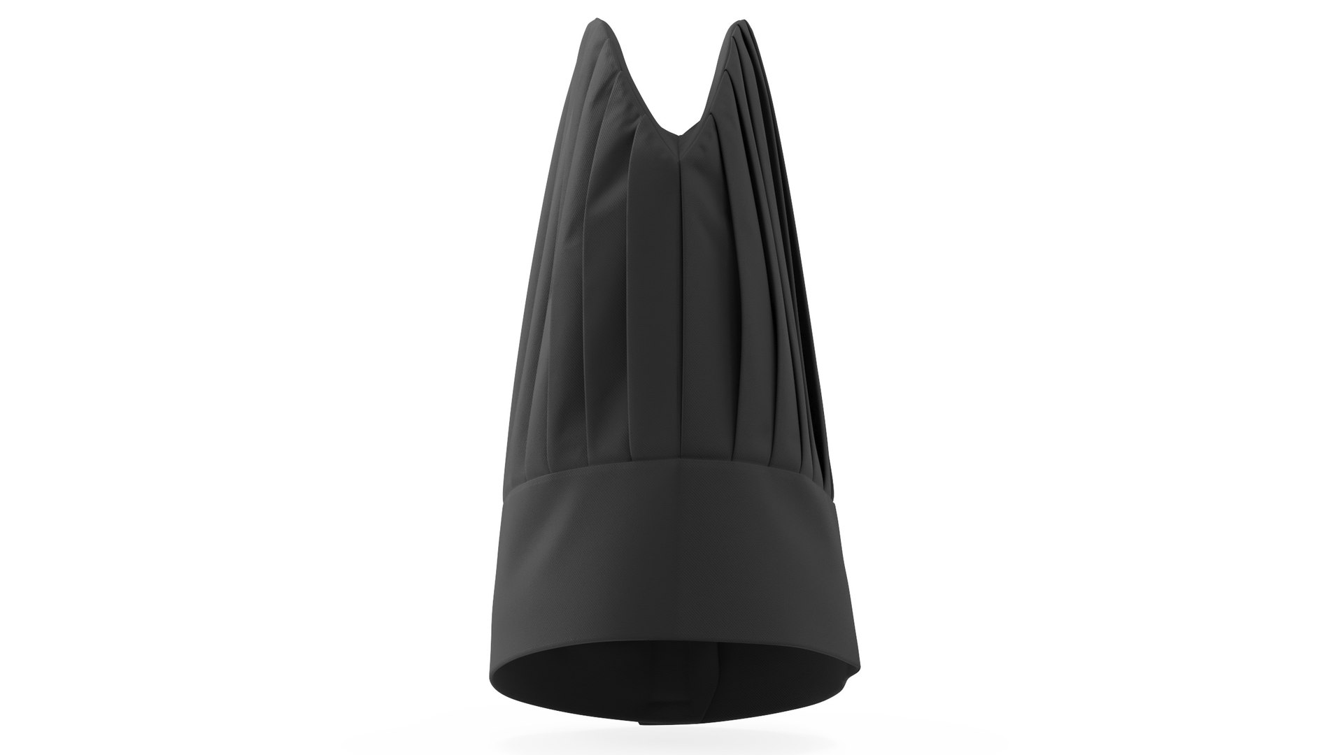 Black Tall Chef Hat 3D Model - TurboSquid 2256077