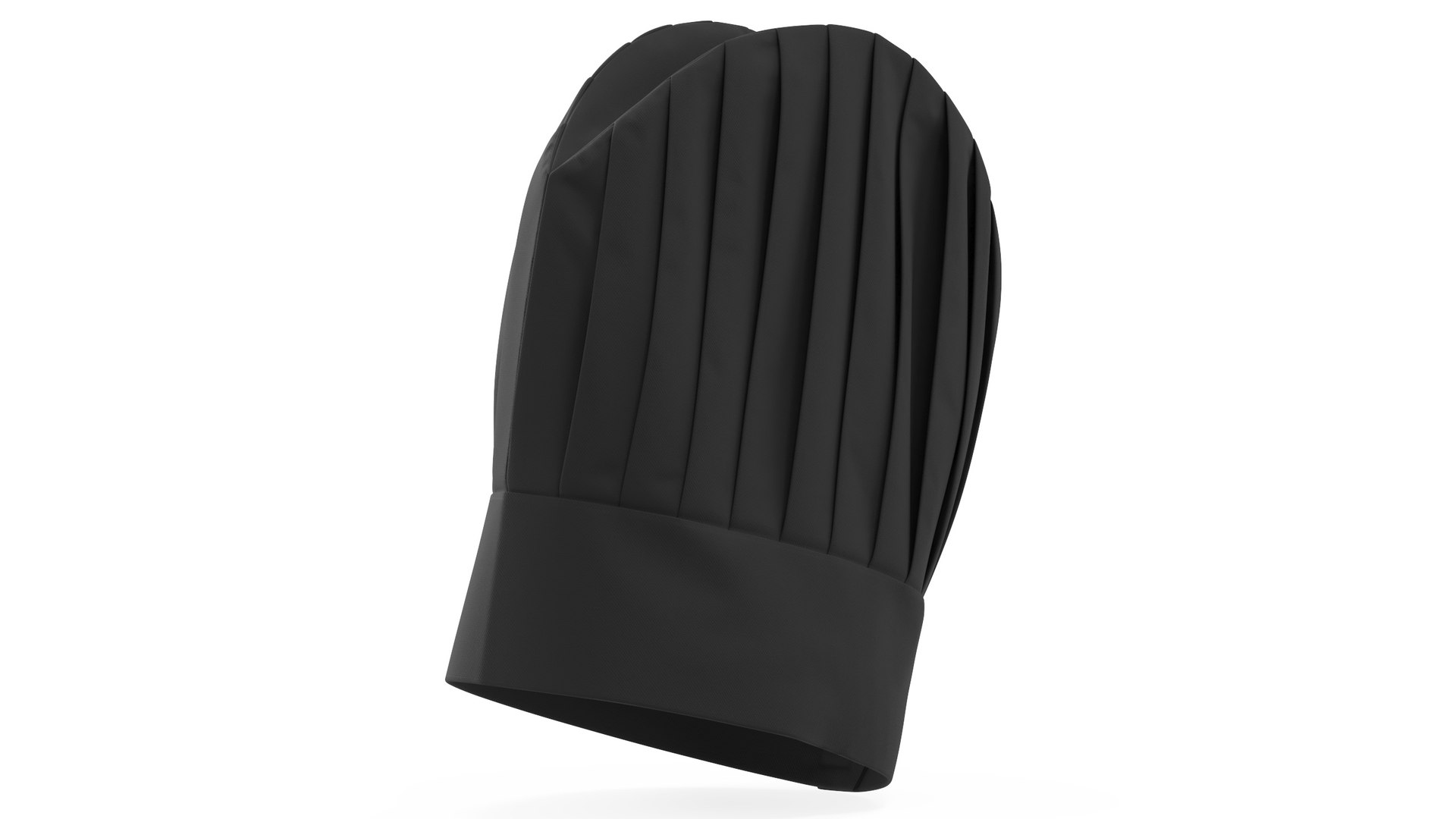 Black Tall Chef Hat 3D Model - TurboSquid 2256077