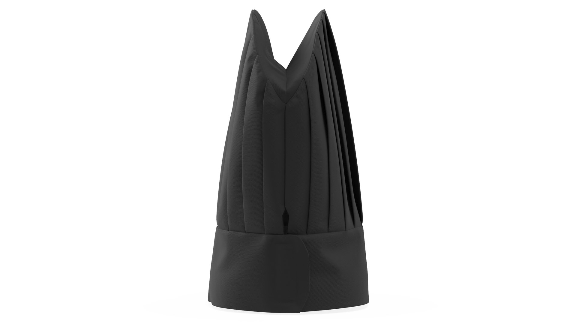 Black Tall Chef Hat 3D Model - TurboSquid 2256077