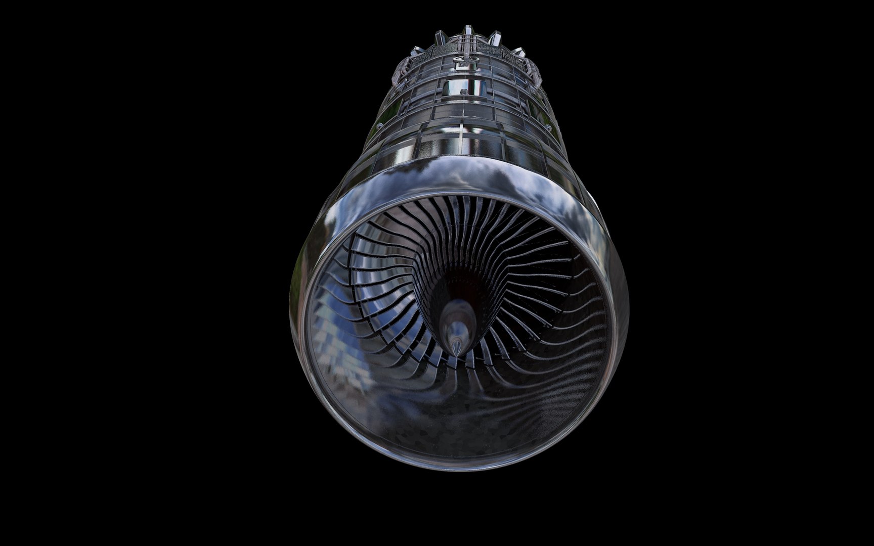 3d Model Of Jet Engine