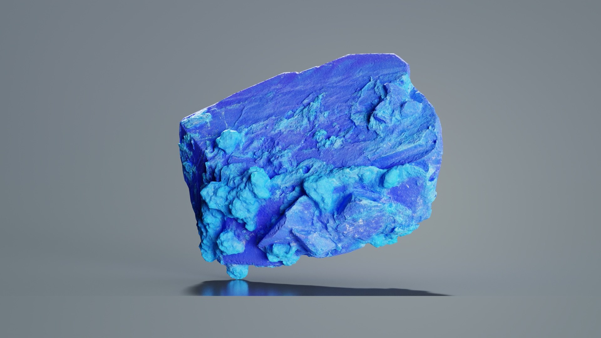 Blue Salt Crystal 01 Remastered 3D Model - TurboSquid 2362524
