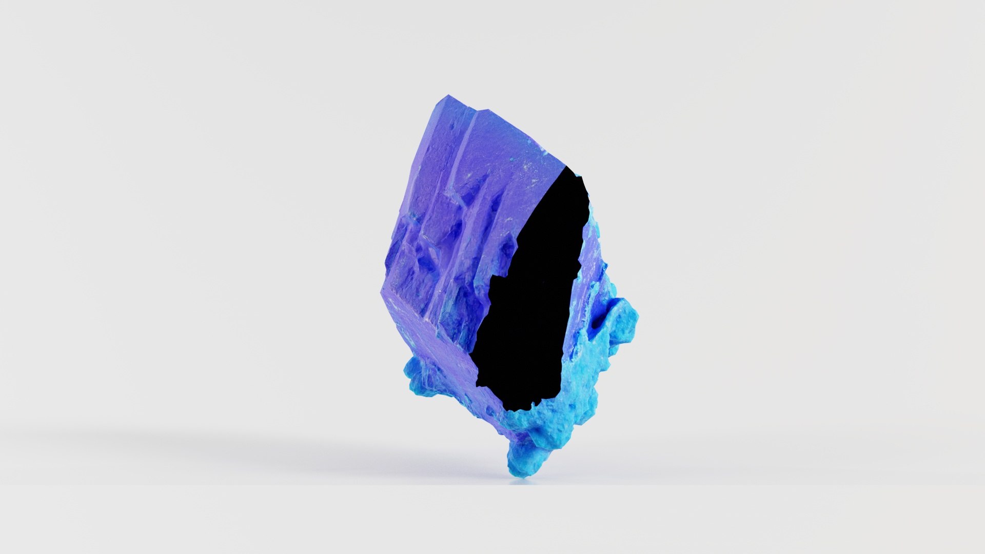 Blue Salt Crystal 01 Remastered 3D Model - TurboSquid 2362524