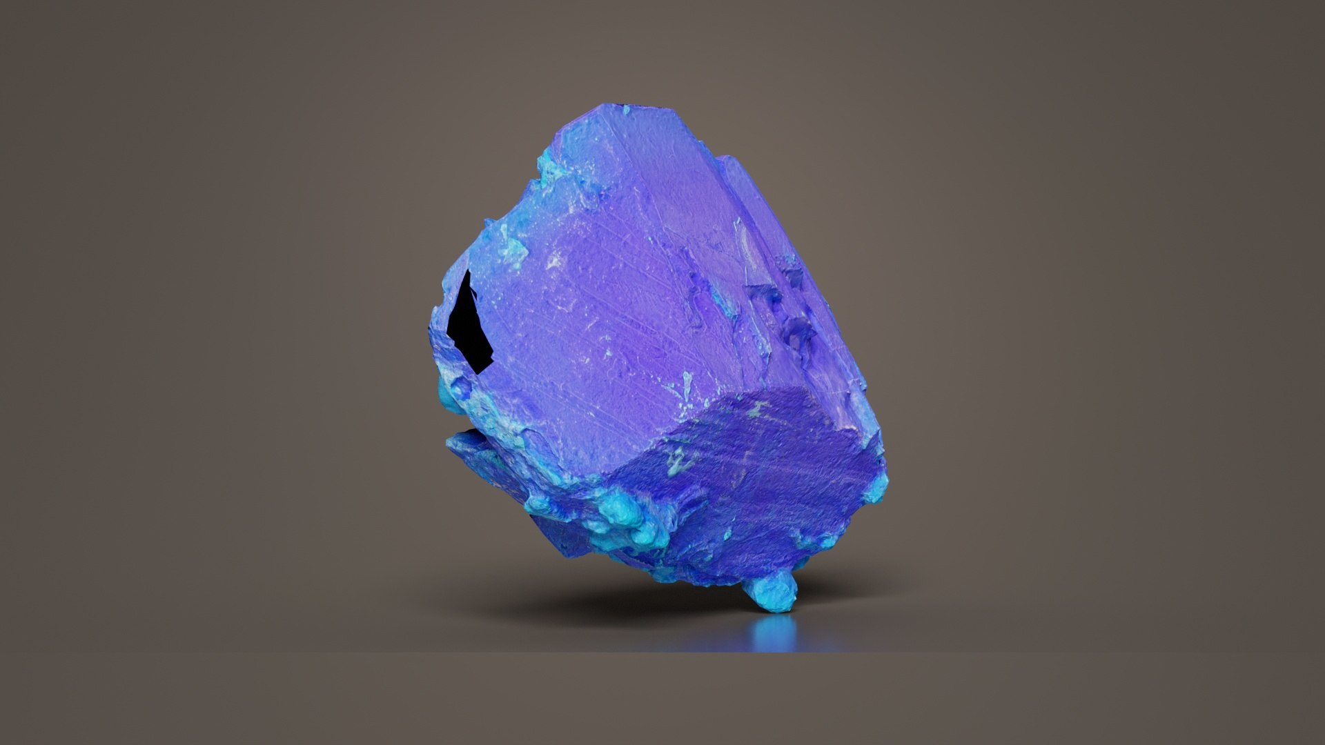 Blue Salt Crystal 01 Remastered 3D Model - TurboSquid 2362524