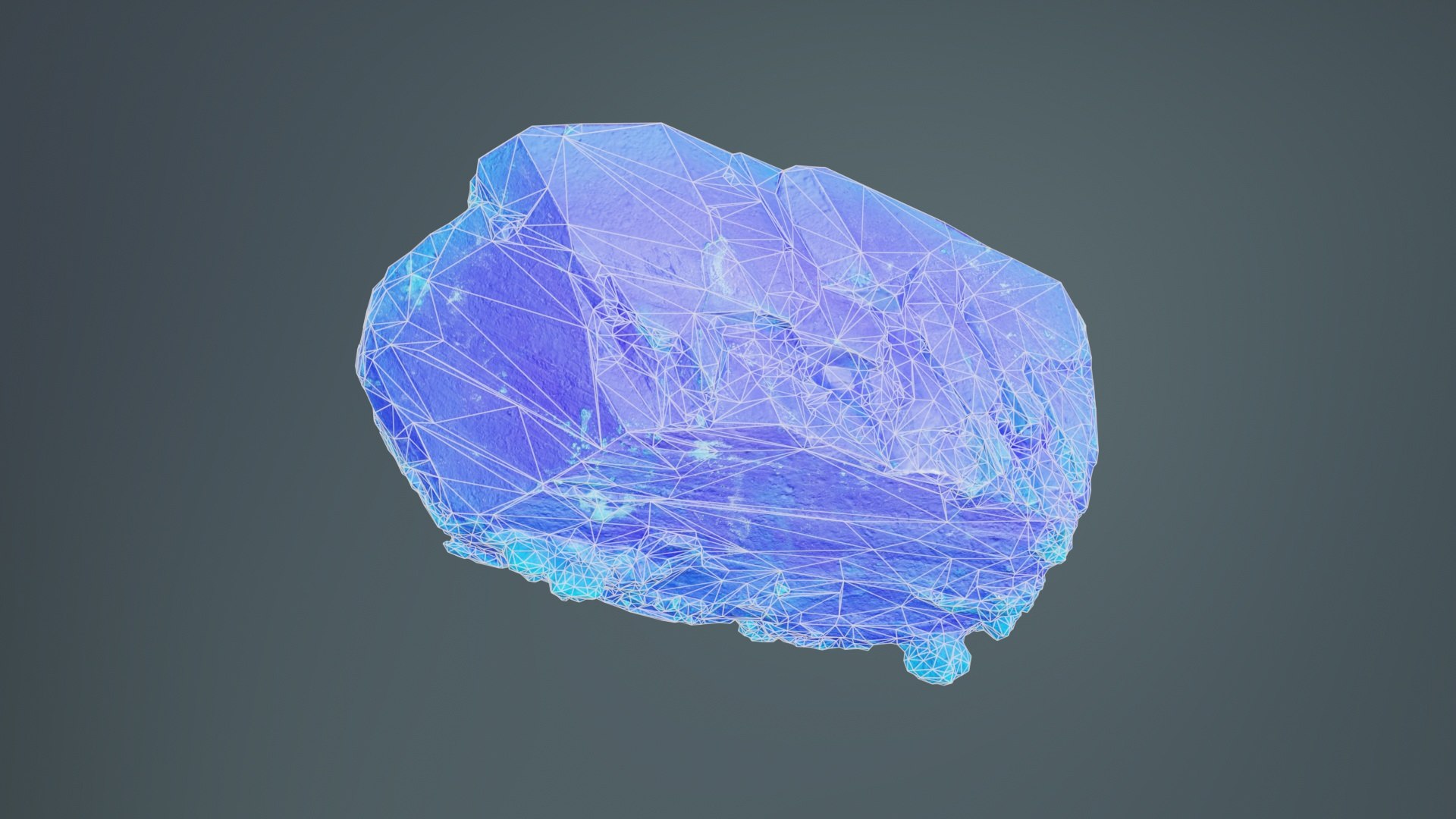 Blue Salt Crystal 01 Remastered 3D Model - TurboSquid 2362524