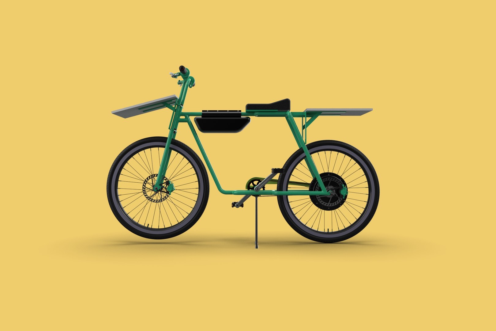 SOLAR CELL PANEL EBIKE ELECTRIC BIKE BICYCLE 3D - TurboSquid 2301709