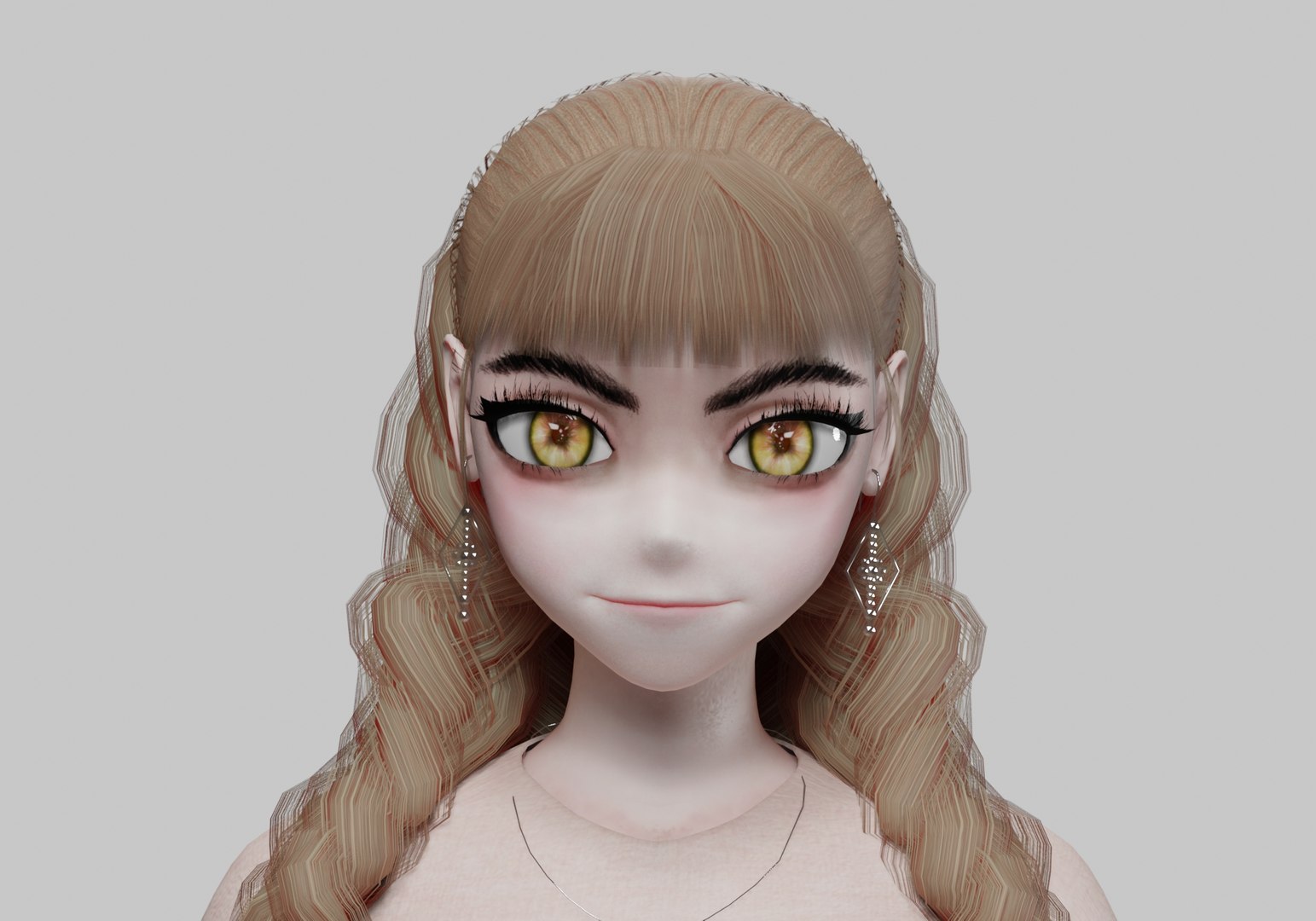 3D Cute Standard Girl V31871 Model - TurboSquid 2272398