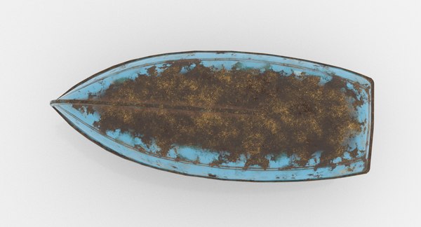 3D rusty metal row boat model - TurboSquid 1383543