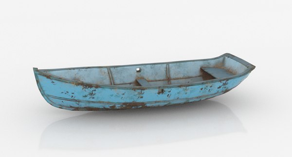 3D rusty metal row boat model - TurboSquid 1383543