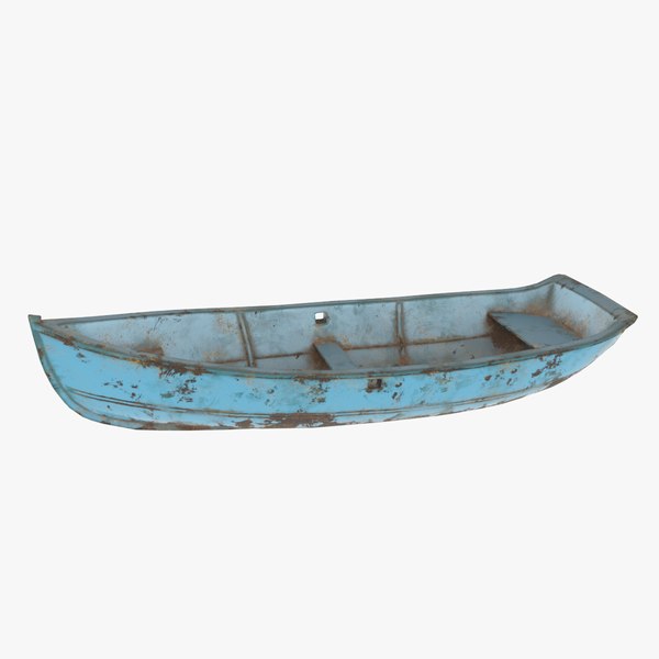 3D rusty metal row boat model - TurboSquid 1383543
