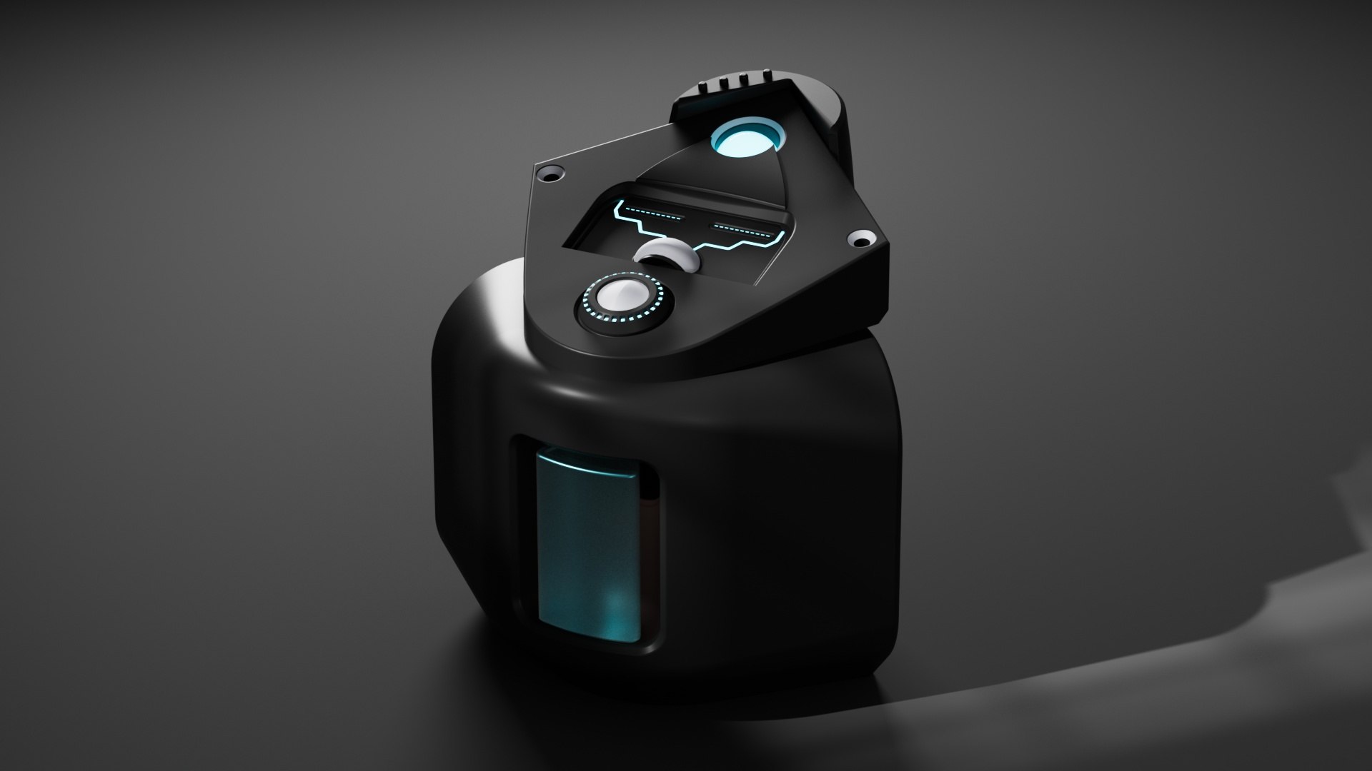 Sci Fi Concept Of Control Panel - Abstract Futuristic Shape 3D Model ...
